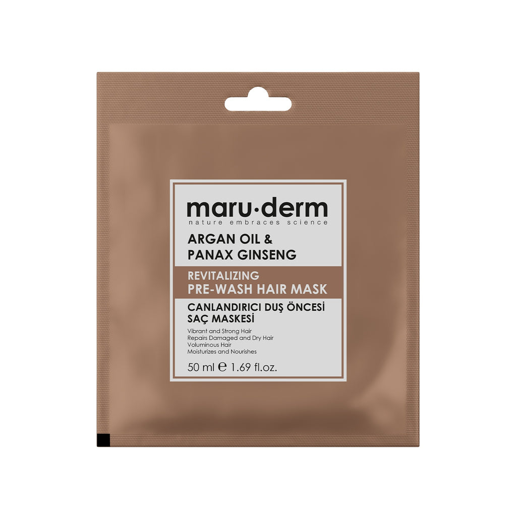 Maru.derm Argan Oil & Panax Ginseng Revitalizing Pre-Wash Hair Mask ...