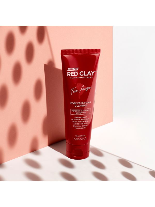 Missha Amazon Red Clay Pore Pack Foam Cleanser – Missha Middle East